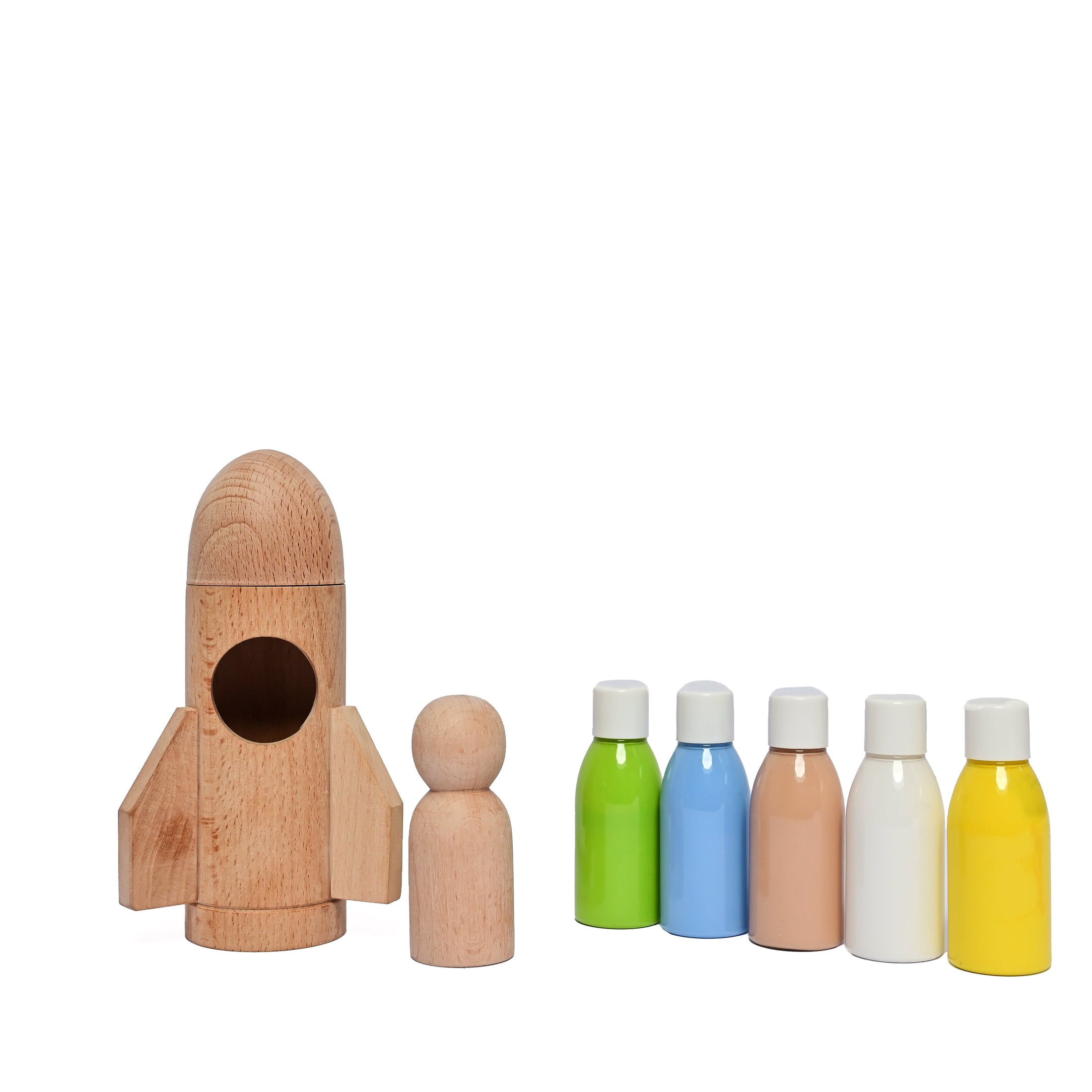 Blast Off Creativity: Fueling Imagination with a DIY Wooden Rocket Kit ...