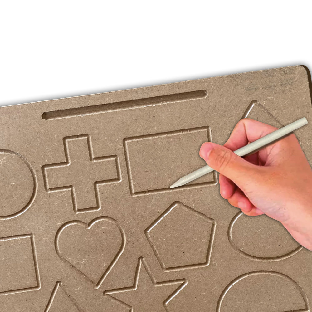 Buy Wooden Geometric Shapes Tracing Board - SkilloToys.com