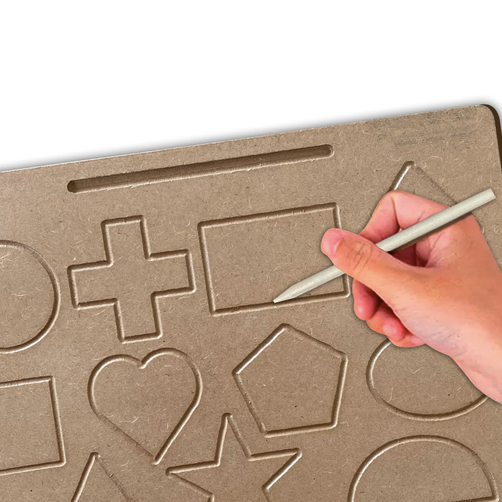 Buy Wooden Geometric Shapes Tracing Board - SkilloToys.com