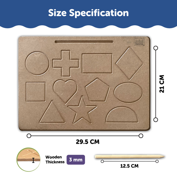 Buy Wooden Geometric Shapes Tracing Board - SkilloToys.com