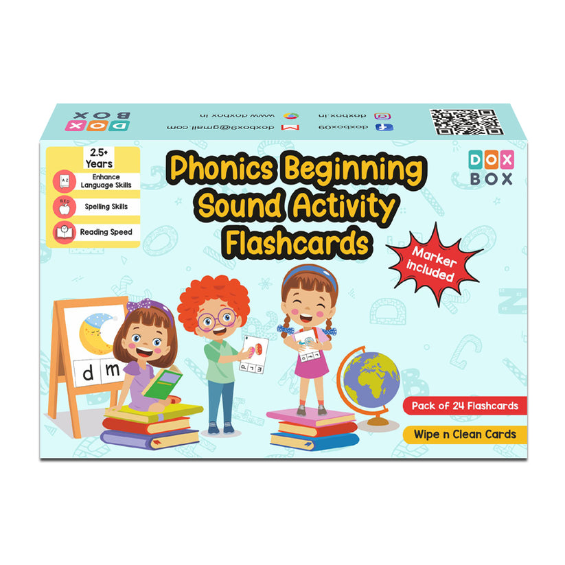 Buy Phonics Beginning Sound Activity Flashcards - Pack of 24 ...
